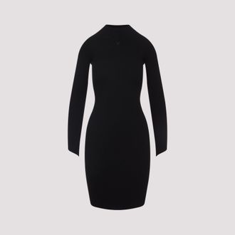 Courr&egrave;ges Circle Rib Mini Dress