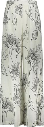 Gaud&igrave; Femme, Pantalons, Blanc, Taille: 36 FR Pantalon Palazzo