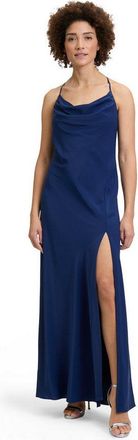 Vera Mont Abendkleid Damen Abendkleid mit Wasserfallausschnitt Schlitz