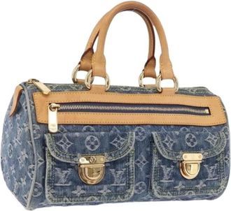Louis Vuitton Pre-owned Vintage Monogram Denim Hand Bag - Femme - Pre-owned - Bleu - Taille: ONE Size