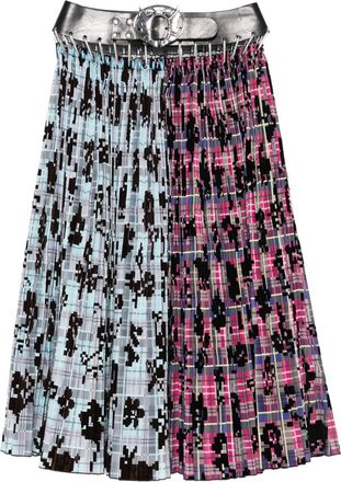 Chopova Lowena jupe à design plissé - Bleu