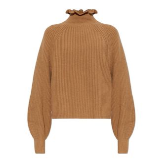 Max Mara Wollpullover Rollkragen Pontile - - Knitwear - Damen - Braun - L