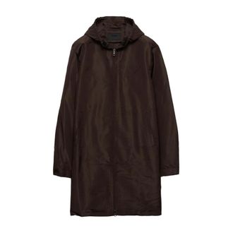 Prada Parkas - - Coats - Herren - Braun - S