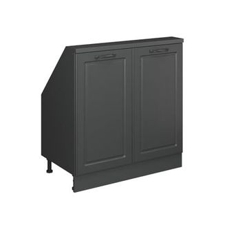 Vicco Meuble de Rangement sous Pente Rion, Anthracite Maison de Campagne/Anthracite, avec 2 Portes