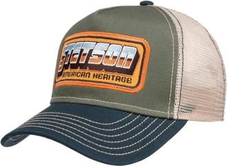 Stetson Casquette American Heritage Patch Homme - Mesh de Baseball Snapback Snapback, avec visière Printemps-été Printemps Été Automne Hiver - Taille Unique S