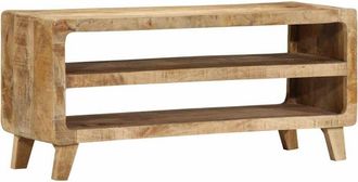 vidaXL Vidaxl - Meuble tv 105x46x32 cm bois massif de manguier brut