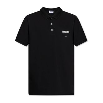 Moschino Polo mit Logo - - Tops - Herren - Schwarzk - M