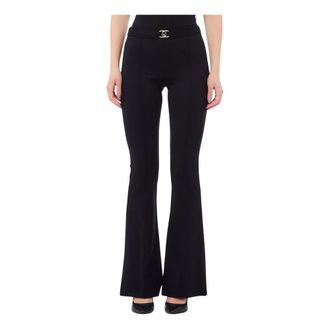 Liu Jo Femme, Pantalons, Noir, Taille: 40 FR Pantalon Taille Haute Beat Nervature