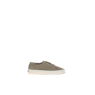 Fear of God Homme, Chaussures, Beige, Taille: 46 EU Leather Low Top Baskets