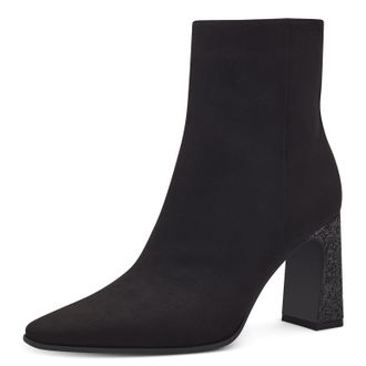 Marco Tozzi Damen Stiefeletten mit Absatz Elegant Glitzer, Schwarz (Black Comb), 41