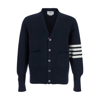 Thom Browne Merinowolle Pullover - - Knitwear - Herren - Blau - L