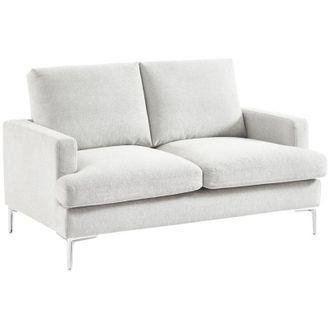 Sweeek 2-Sitzer-Sofa mit Stoffbezug, Stoff, Antikwei&szlig;