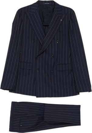 Tagliatore Homme, Costumes, Bleu, Taille: 4XL Costume &agrave; rayures