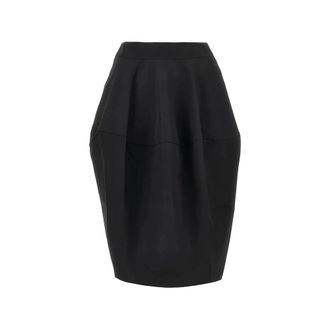 Jacquemus Oval Skirt - - Skirts - Damen - Schwarzk - XS