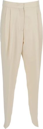 Fabiana Filippi Femme, Pantalons, Beige, Taille: 36 FR Pantalone Pinces in Cady