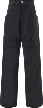 Rick Owens Homme, Pantalons, Noir, Taille: W30 Pantalon Cargo avec Poches