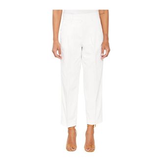 Michael Kors Wei&szlig;e Plissierte Kn&ouml;chelhose Mr430Ncatq - - Trousers - Damen - Wei&szlig; - 3XS