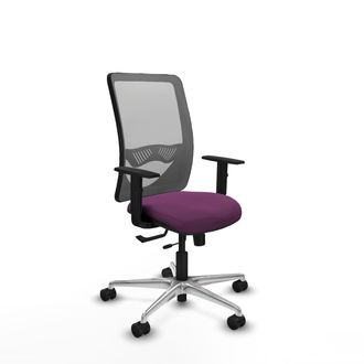 Piqueras y Crespo B&uuml;rostuhl Zulema mit 1D-Armen, h&ouml;henverstellbare Lendenwirbelst&uuml;tze, ausgestattet mit Syncro/Traslack und Schneideschaum, mit Rollen von 65 mm, Nylon,