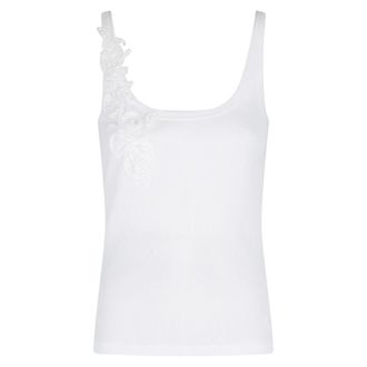 Ermanno Scervino Femme, Tops, Blanc, Taille: 38 FR Top Flowers