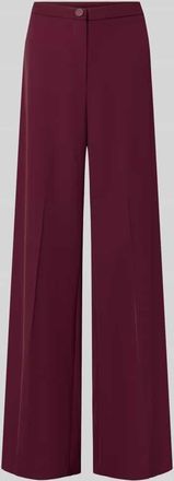 Rinascimento Wide Leg Stoffhose mit Knopfverschluss
