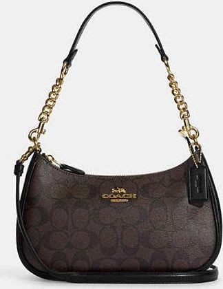 Coach Teri Schultertasche Aus Signature-Canvas