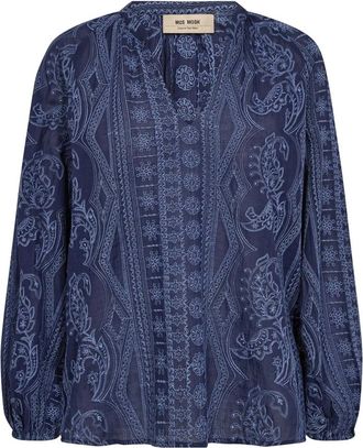 Mos Mosh MOS Mosh, Femme, Blouses et Chemises, Bleu, Taille: 44 FR Blouses