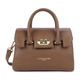Lancaster Sac &agrave; main Mini Milano Cosmos avec rabat - Femme - Sacs - Brun - Taille: ONE Size