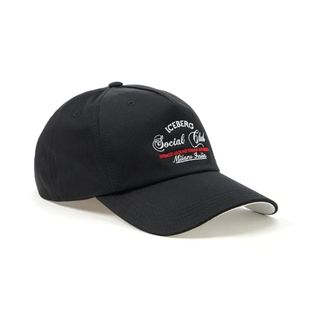 Iceberg Homme, Accessoires, Noir, Taille: ONE Size Casquette de baseball en gabardine de coton