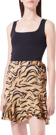 Scotch & Soda Maison Damen Printed Recycled Polyester Wrap Skirt Rock, Combo K 0590, S