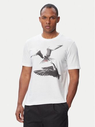 HUGO BOSS T-Shirt Dirunn 50564143 Wei&szlig; Regular Fit