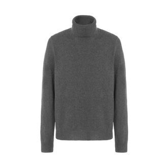 Malo Grauer Wollrollkragenpullover Herren - - Knitwear - Herren - Grau - XL