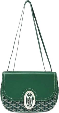 Goyard Sac bandouli&egrave;re vintage Pre-owned - Femme - Pre-owned - Vert - Taille: ONE Size