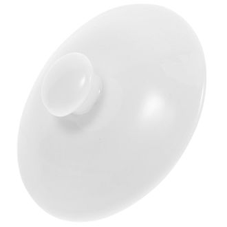 Lurrose Keramik Ersatzdeckel 10cm f&uuml;r Suppent&ouml;pfe und Kochgeschirr Mikrowellengeeignet mit Minimalistischem Design f&uuml;r Gastronomie
