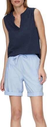 s.Oliver &Auml;rmelloses Shirt mit Tunika-Ausschnitt und Garment Dye