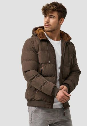 Indicode Winterjacke Herren Adeline Jacke Winter Herrenjacke mit Teddyfutter, gef&uuml;tterte Kapuze
