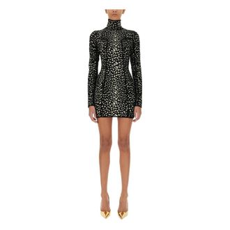 Roberto Cavalli Cheetah-Jacquard Mini Kleid - - Dresses - Damen - Schwarzk - S