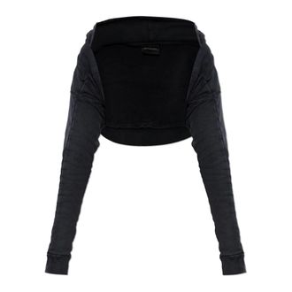 Balenciaga Kurzes Kapuzensweatshirt - - Sweatshirts & Hoodies - Damen - Grau - XS