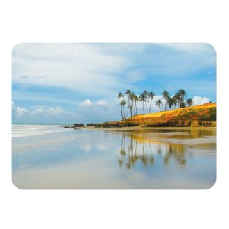 Fabulous Platzset mit Unterseite aus Kork, tropischer Strand, Goldsand und Kokospalmen, gro&szlig;, 39,5 x 28,5 cm