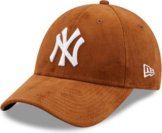 New Era New York Yankees MLB Cap 9Forty Basecap verstellbar Kappe Baseball Cord Damen braun - One-Size