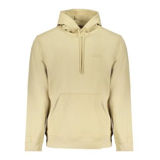 Calvin Klein Homme, Sweatshirts et sweats &agrave; capuche, Beige, Taille: 2XL Sweat &agrave; capuche beige avec logo
