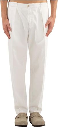 BRIGLIA 1949 Homme, Pantalons, Blanc, Taille: XL Pantalon en Denim de Style Portobello