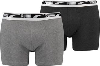 Puma Herren Unterhose MEN MULTI LOGO BOXER 2P
