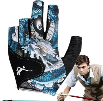 Generic Verstellbare Billardhandschuhe, Billardhandschuhe | Einziehbares Handgelenk f&uuml;r Herren | Sportlicher Billardglove leicht und bequem f&uuml;r Vater, Freund,