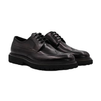 Serge Blanco Derbie Portland en cuir noir - chaussure de ville homme