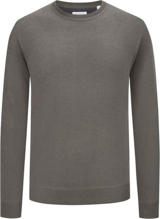 Tom Rusborg Leichter Rundhalspullover aus einem Baumwolle-Seide-Mix in