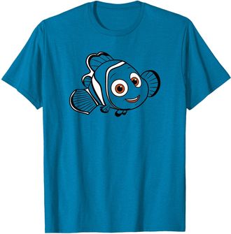Disney Pixar Finding Dory Transparent Nemo Big Face Wave T-Shirt