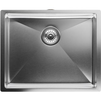 Klarstein Klarstein Edelstahl-Spulbecken 55x45 cm - mit Uberlauf & Sieb, perfekte Erganzung fur deine Kuche - K&uuml;chen-Wasserhahn, Spulbecken-Organizer