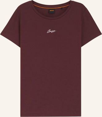 HUGO BOSS T-Shirt C_Elove_Embro Slim Fit braun