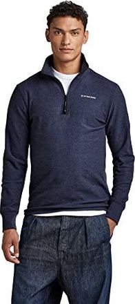 G-Star Astro Lightweight Sweat-Shirt à Demi-Fermeture éclair pour Homme, Multicolore (Servant Blue HTR D20383-c887-b239), M