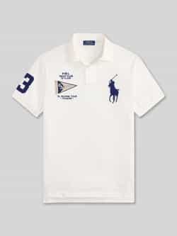 Polo Ralph Lauren Regular Fit Poloshirt aus reiner Baumwolle mit Stitchings